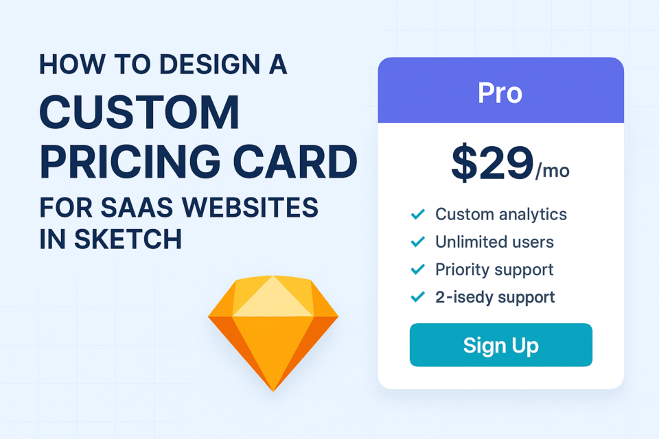 How to Design a Custom Pricing Card for SaaS Websites in Sketch