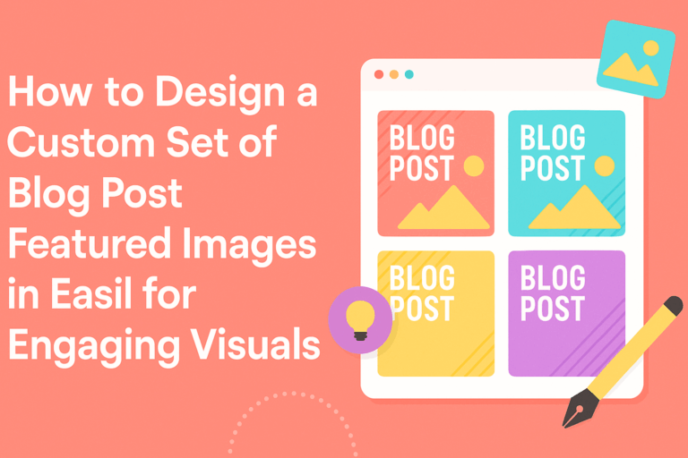 How to Design a Custom Set of Blog Post Featured Images in Easil for ...