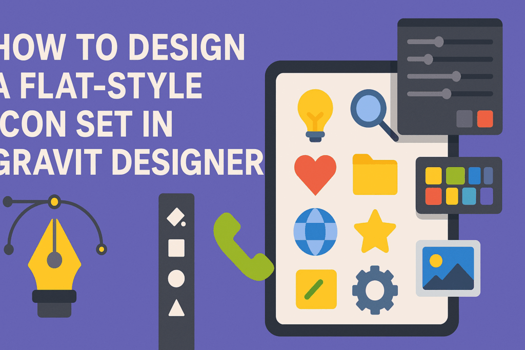 How to Design a Flat-Style Icon Set in Gravit Designer