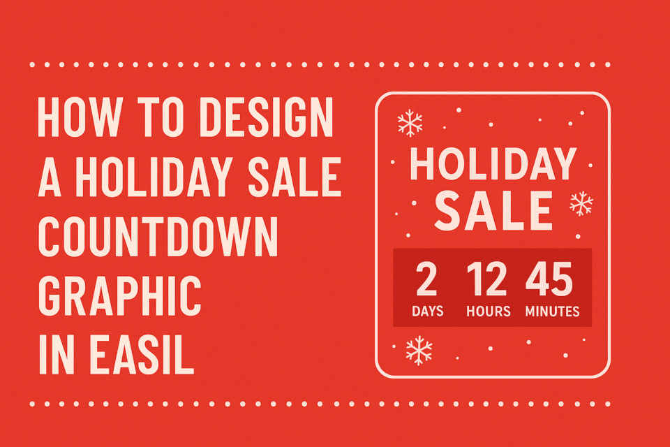 How to Design a Holiday Sale Countdown Graphic in Easil