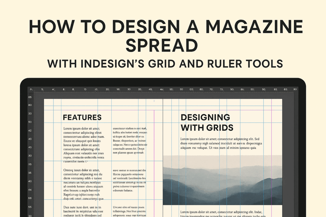How to Design a Magazine Spread with InDesign’s Grid and Ruler Tools
