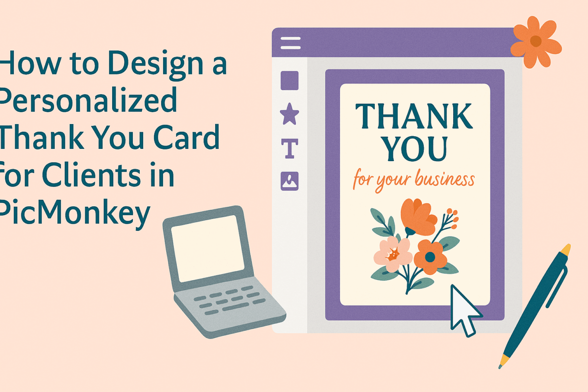How to Design a Personalized Thank You Card for Clients in PicMonkey