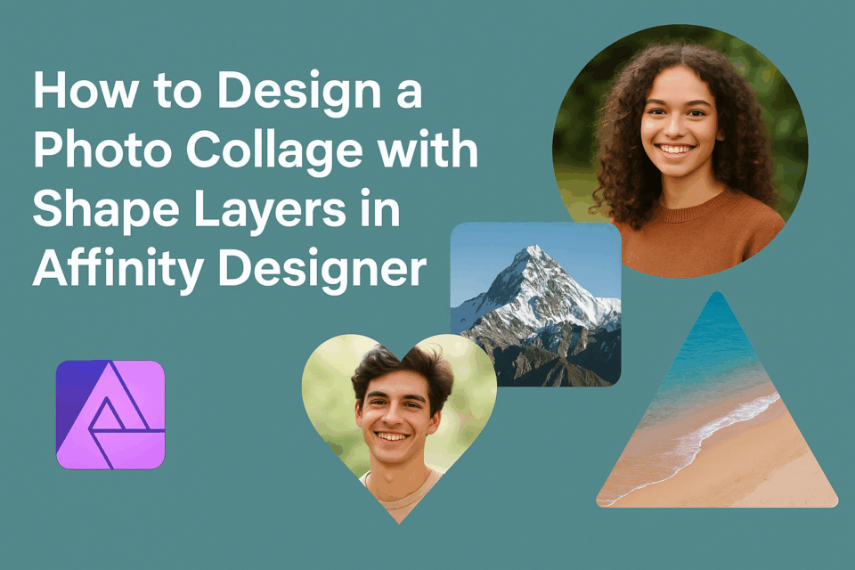 How to Design a Photo Collage with Shape Layers in Affinity Designer