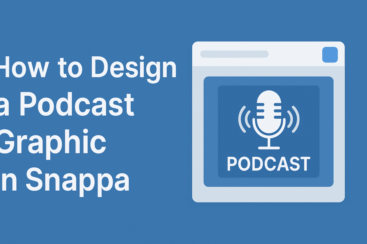 How to Design a Podcast Graphic in Snappa