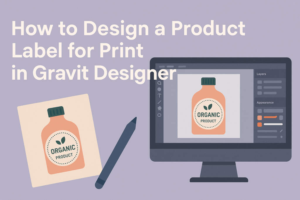 How to Design a Product Label for Print in Gravit Designer