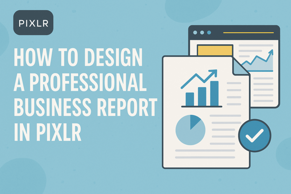 How to Design a Professional Business Report in Pixlr - Graphic Design ...