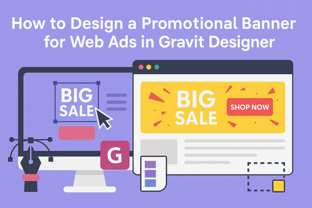 How to Design a Promotional Banner for Web Ads in Gravit Designer