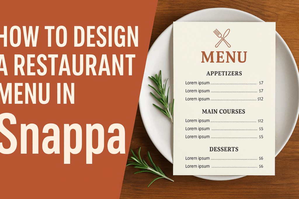 How to Design a Restaurant Menu in Snappa