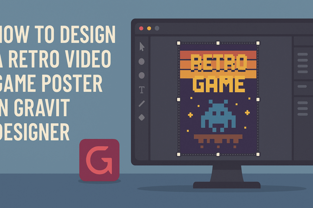 How to Design a Retro Video Game Poster in Gravit Designer
