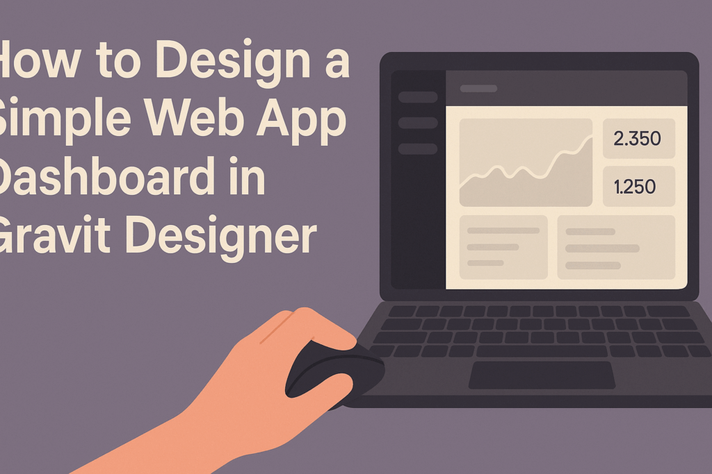 How to Design a Simple Web App Dashboard in Gravit Designer
