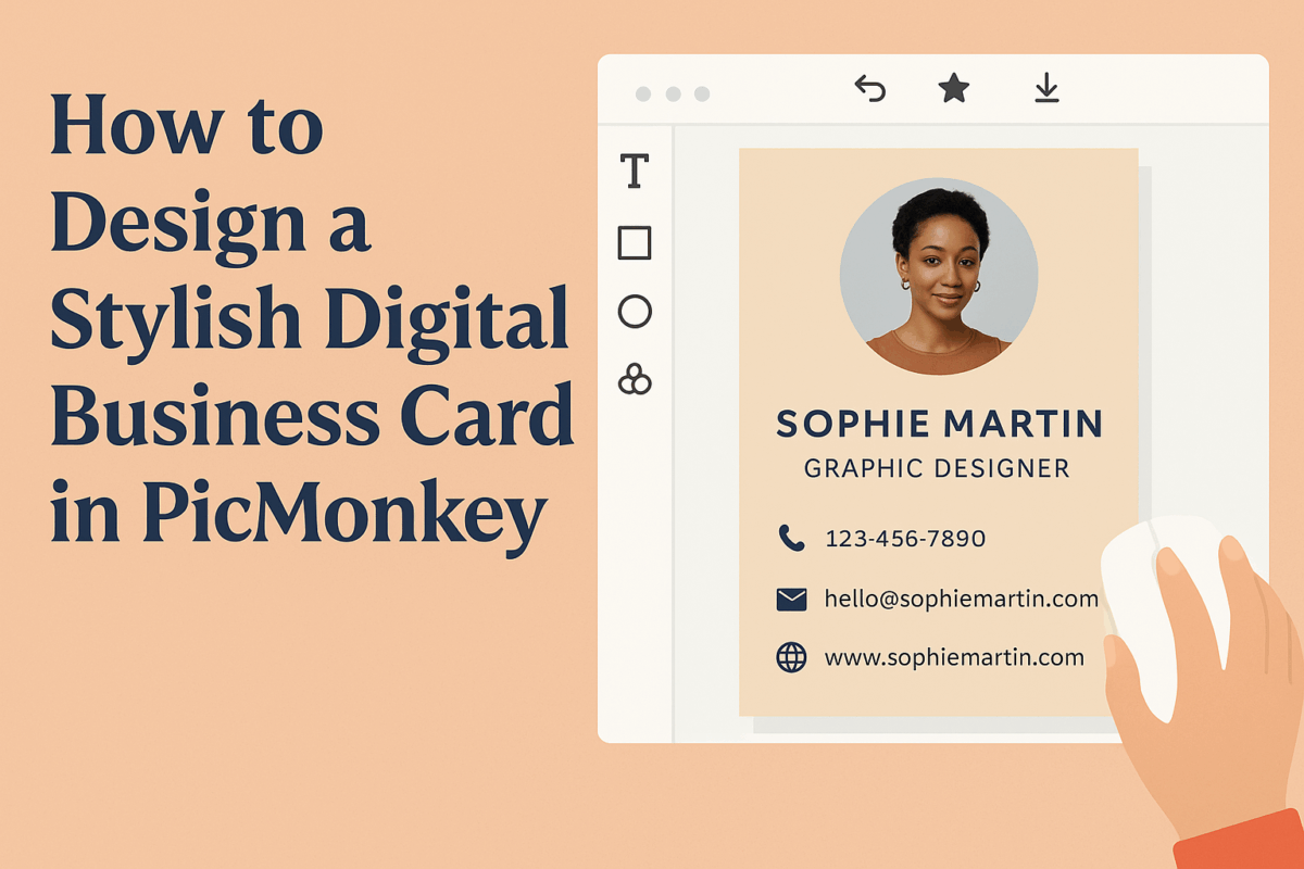 How to Design a Stylish Digital Business Card in PicMonkey - Graphic ...