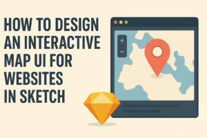 How to Design an Interactive Map UI for Websites in Sketch