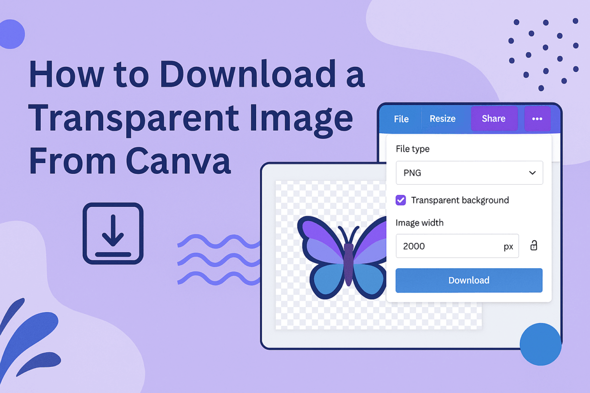 How to Download a Transparent Image From Canva