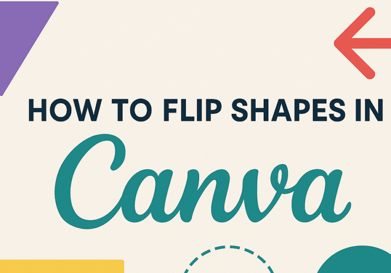 How to Flip Shapes in Canva