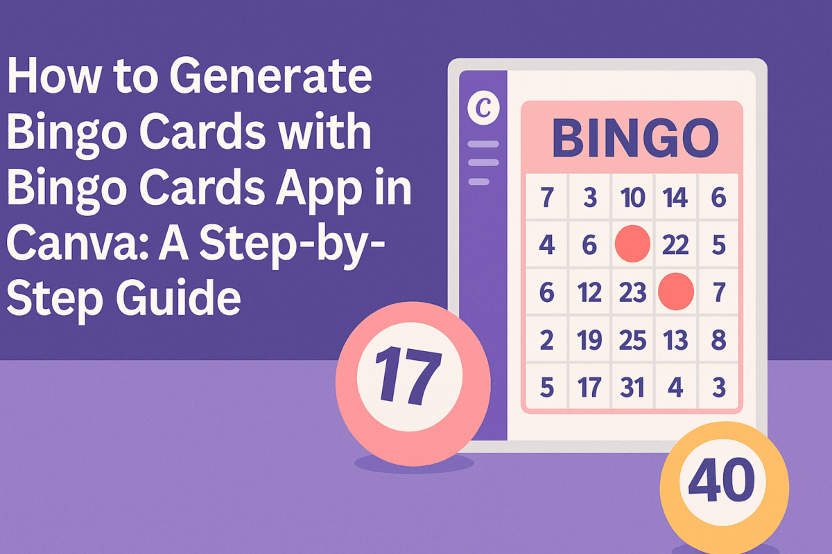 How to Generate Bingo Cards with Bingo Cards App in Canva