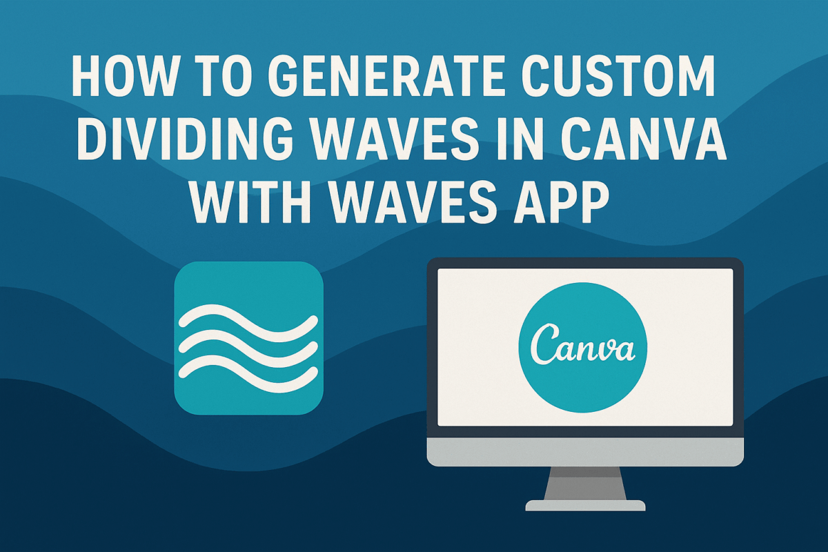 How to Generate Custom Dividing Waves in Canva with Waves App