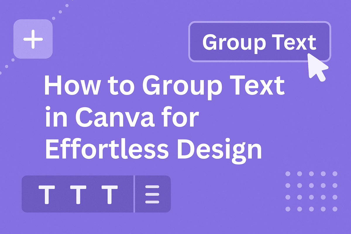 How to Group Text in Canva for Effortless Design - Graphic Design Resource