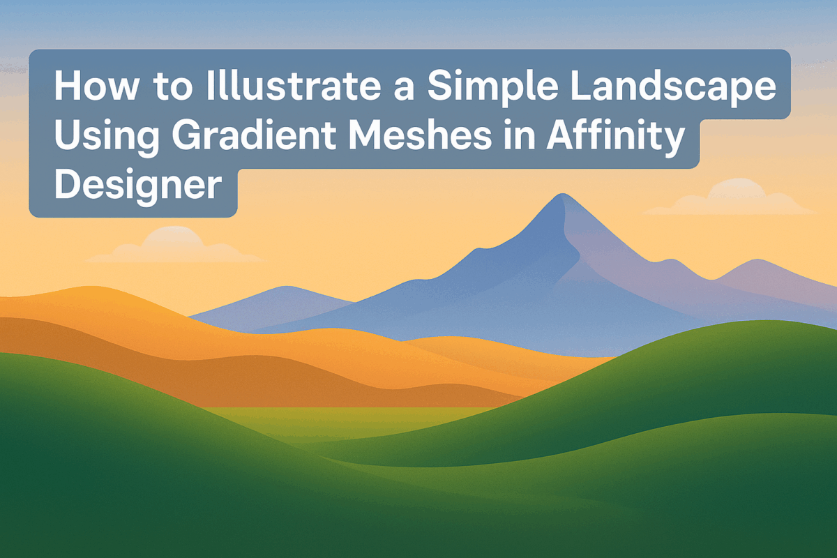 How to Illustrate a Simple Landscape Using Gradient Meshes in Affinity ...