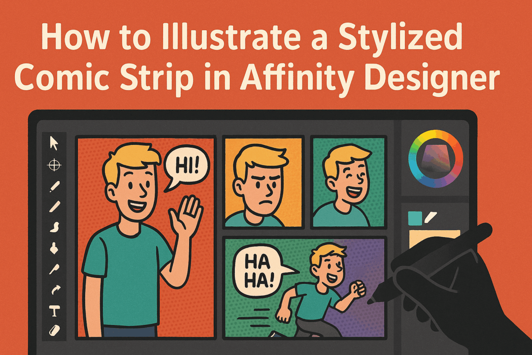 How to Illustrate a Stylized Comic Strip in Affinity Designer