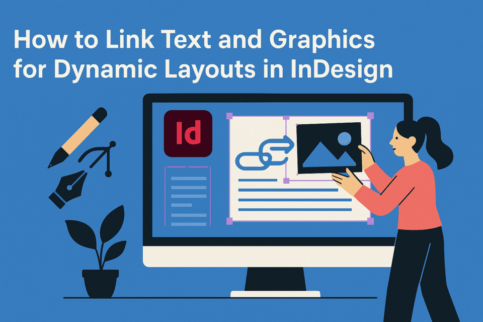 How to Link Text and Graphics for Dynamic Layouts in InDesign