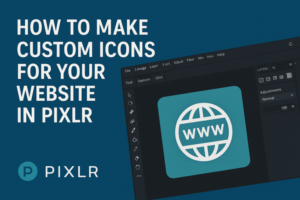 How to Make Custom Icons for Your Website in Pixlr - Graphic Design Resource
