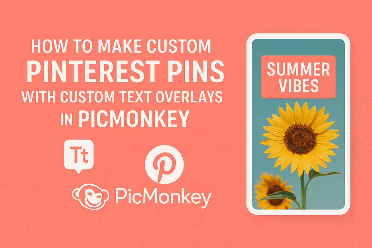 How to Make Custom Pinterest Pins with Custom Text Overlays in PicMonkey
