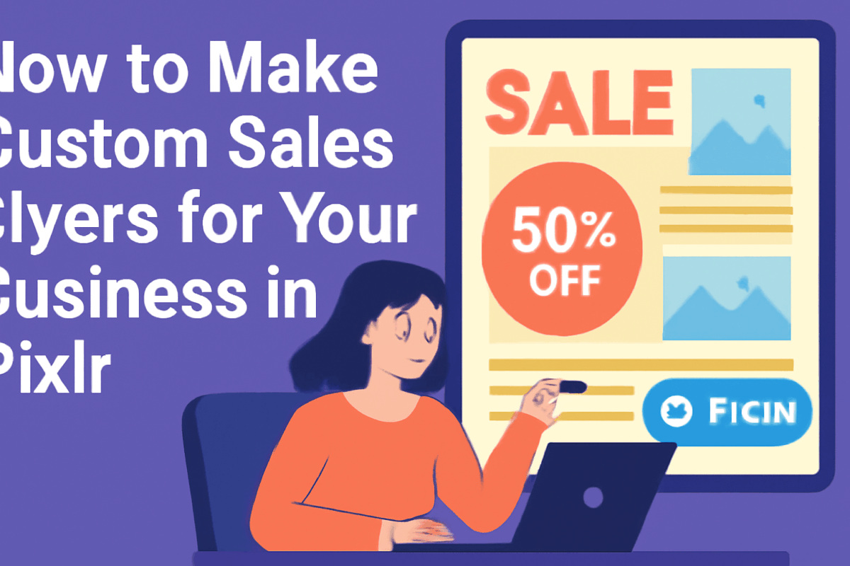 How to Make Custom Sales Flyers for Your Business in Pixlr