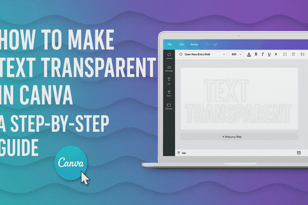 How to Make Text Transparent in Canva
