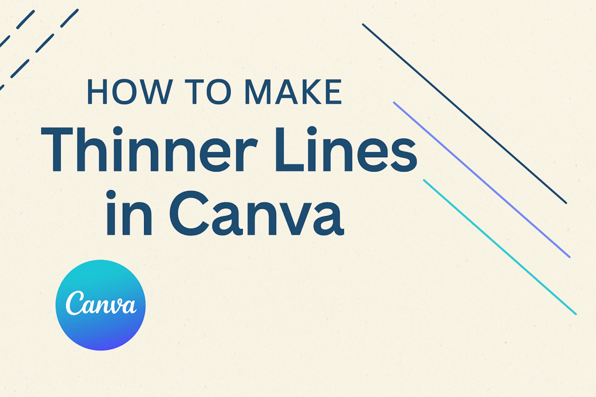 How to Make Thinner Lines in Canva