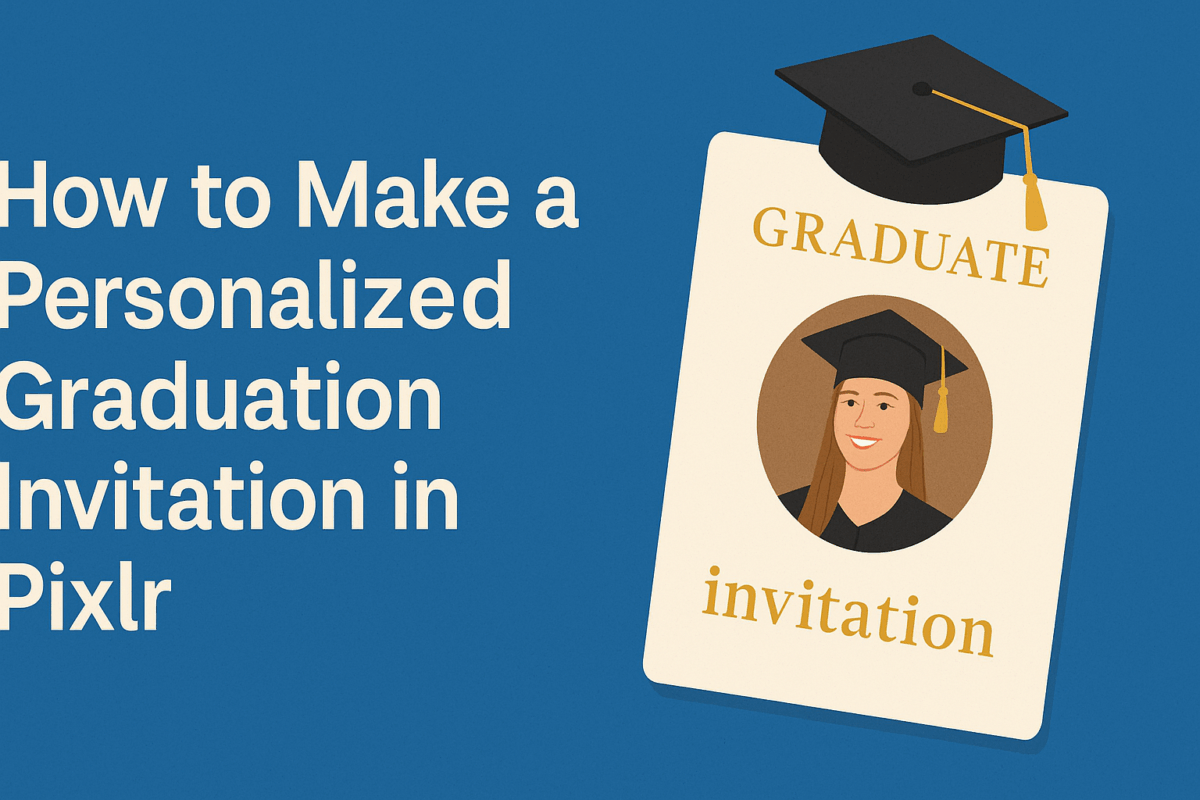 How to Make a Personalized Graduation Invitation in Pixlr - Graphic ...