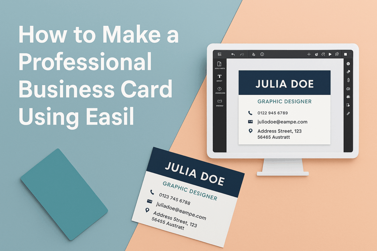 How to Make a Professional Business Card Using Easil