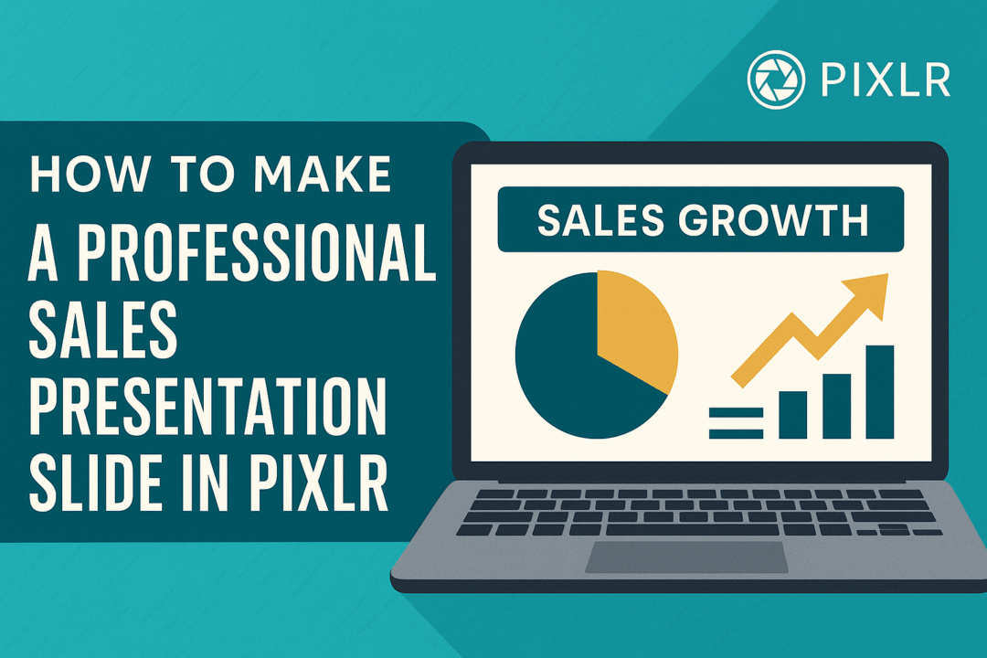 How to Make a Professional Sales Presentation Slide in Pixlr - Graphic ...