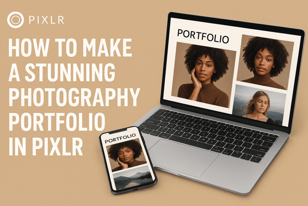 How to Make a Stunning Photography Portfolio in Pixlr - Graphic Design ...
