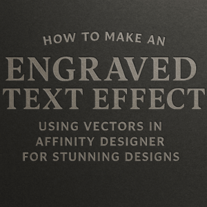 How to Make an Engraved Text Effect Using Vectors in Affinity Designer ...