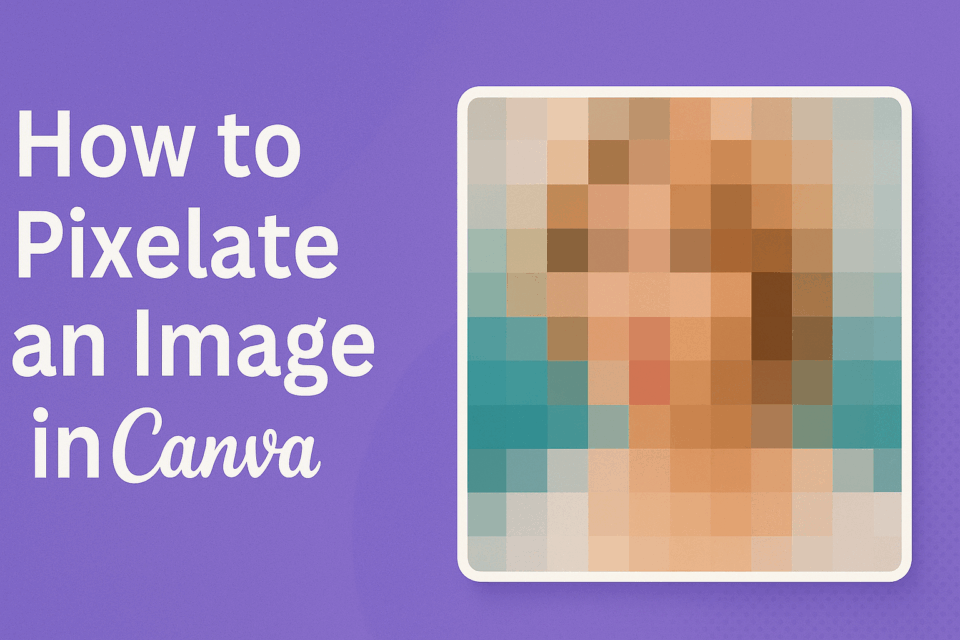 How to Pixelate an Image in Canva