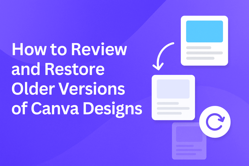 How to Review and Restore Older Versions of Canva Designs