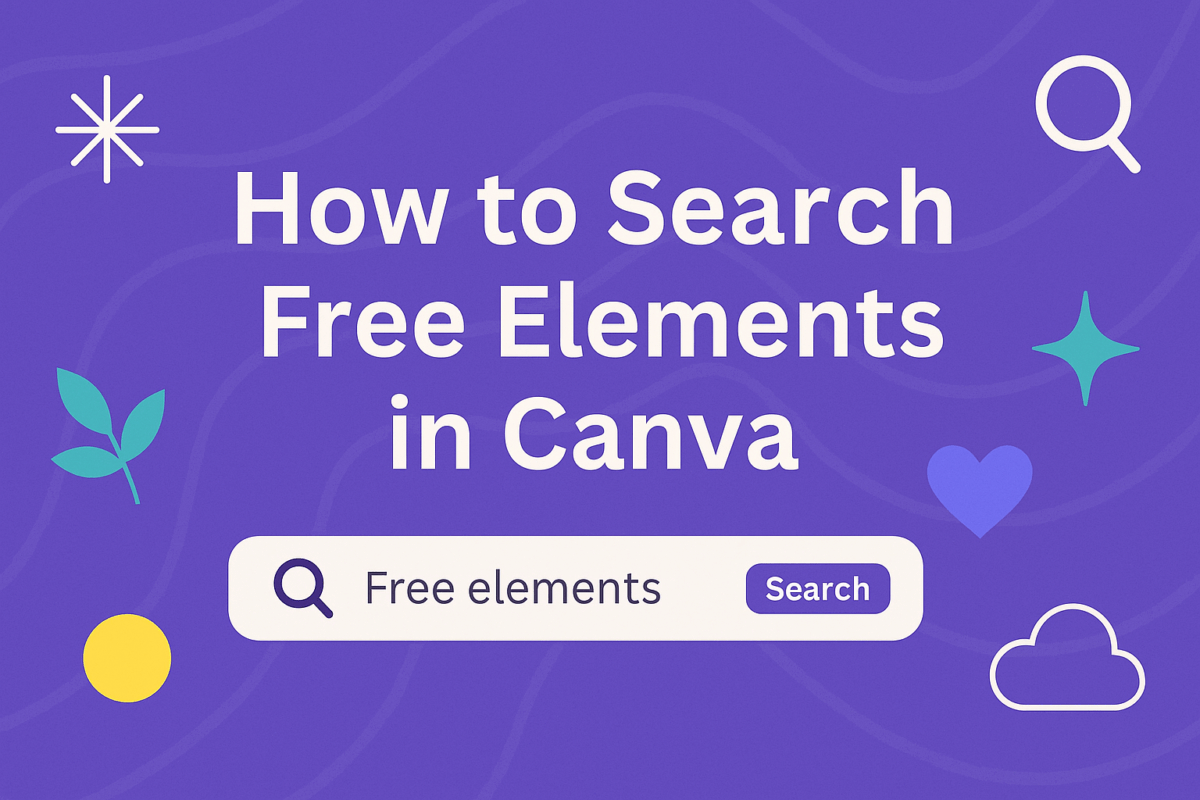 How to Search Free Elements in Canva