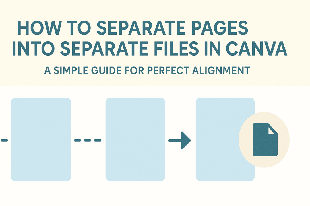 How to Separate Pages into Separate Files in Canva