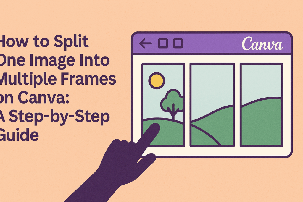 How to Split One Image Into Multiple Frames on Canva