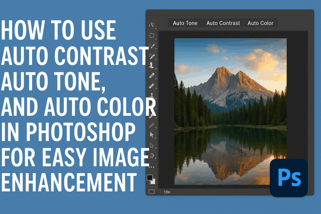 How to Use Auto Contrast, Auto Tone, and Auto Color in Photoshop for ...