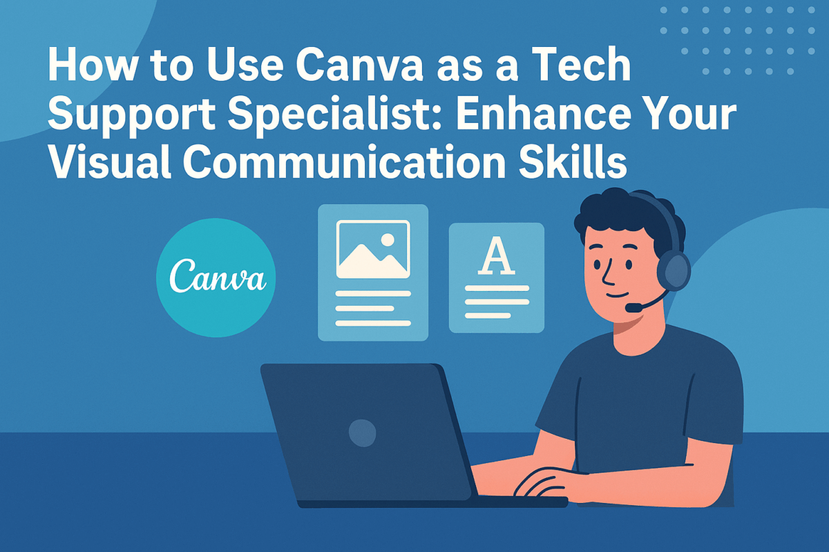 How to Use Canva as a Tech Support Specialist