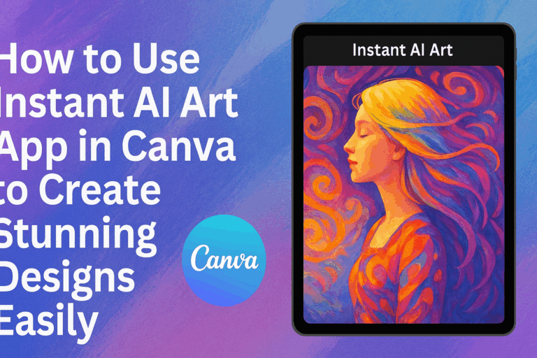 How to Use Instant AI Art App in Canva to Create Stunning Designs ...