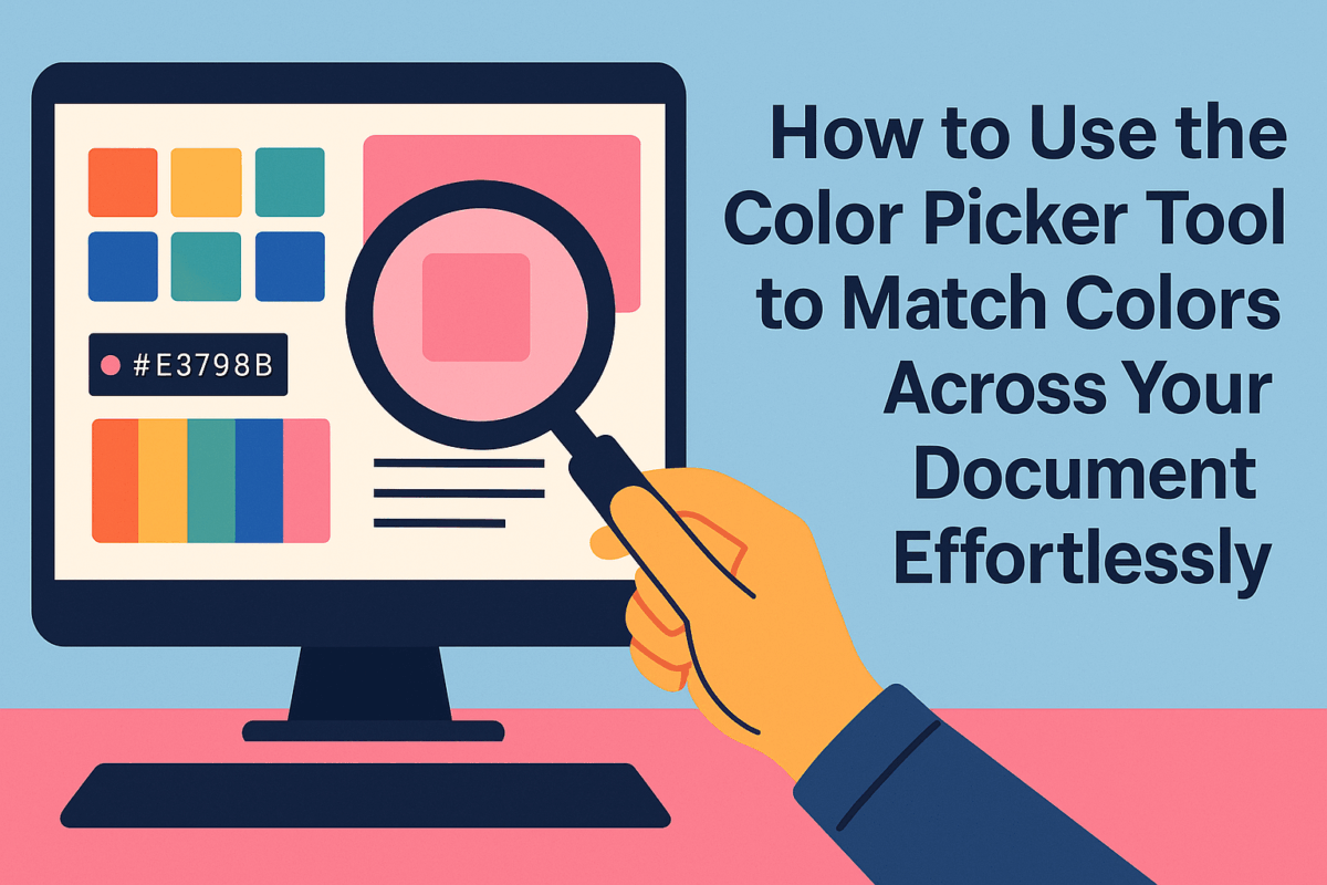 How to Use the Color Picker Tool to Match Colors Across Your Document ...