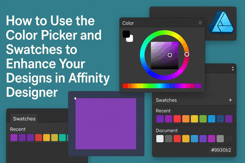 How to Use the Color Picker and Swatches to Enhance Your Designs in Affinity Designer - Graphic ...