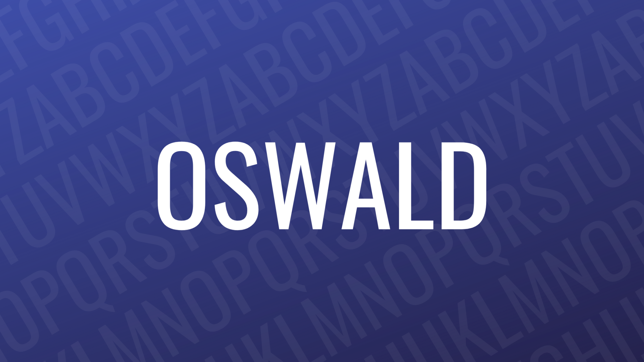 Oswald (Font History)