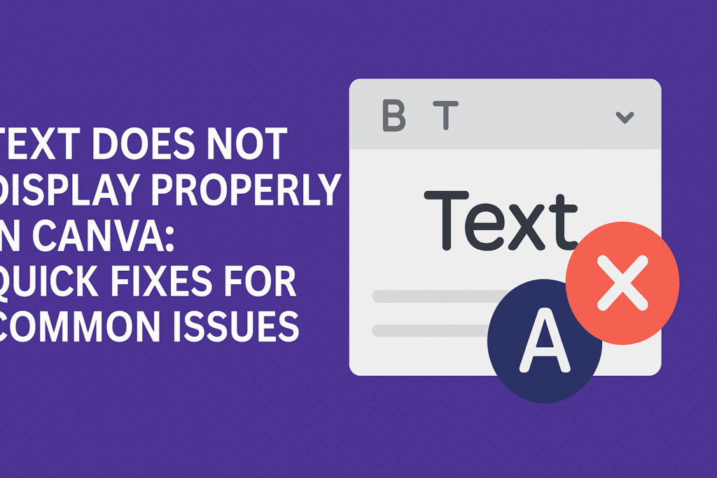 Text Does Not Display Properly in Canva