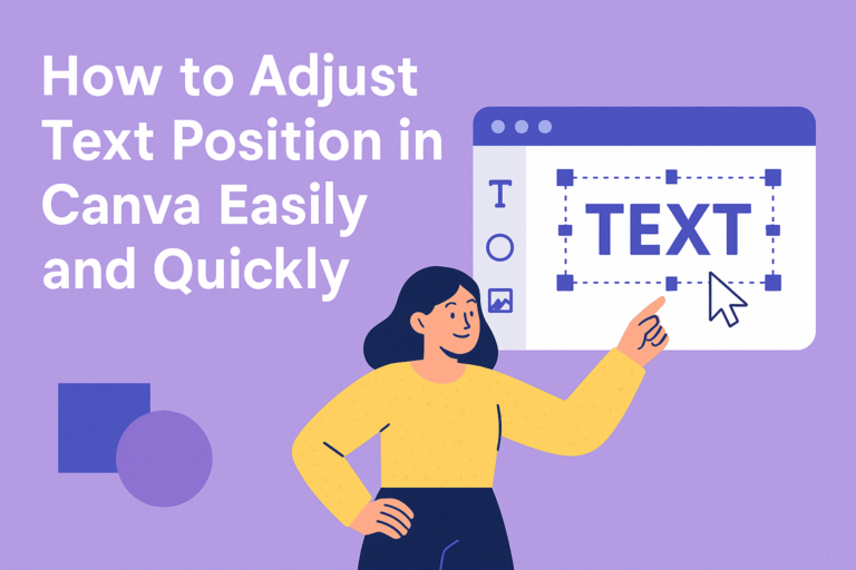 How to Adjust Text Position in Canva Easily and Quickly - Graphic Design Resource