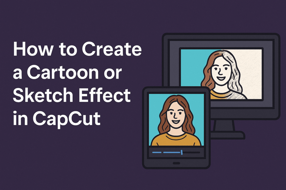 How to Create a Cartoon or Sketch Effect in CapCut - Graphic Design ...