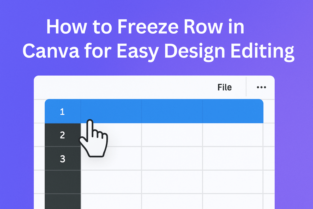 How to Freeze Row in Canva for Easy Design Editing - Graphic Design ...