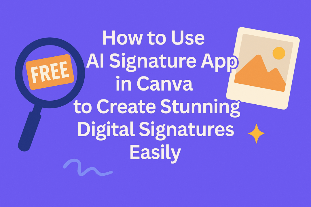 How to Use AI Signature App in Canva to Create Stunning Digital ...